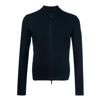 Emporio Armani Blouson-Jacke mit Rei&szlig;verschluss - - Jackets - Herren - Blau - XL