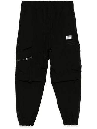 Musium Div. pantalon à patch logo - Noir