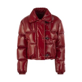 Fay Cropped Daunenjacke - - Jackets - Damen - Rot - M
