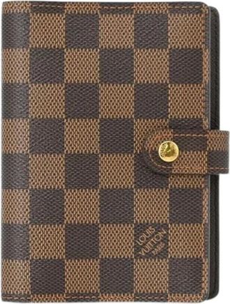 Louis Vuitton unisex, Pre-owned, Brun, Taille: ONE Size Porte-cartes en toile Pre-owned