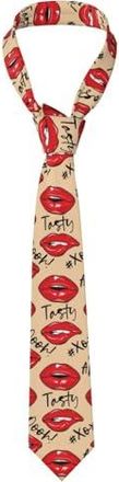 Generic Cravates Homme Belles L&egrave;vres De Femme, Mode Sexy Fine Men Tie Tendance Cravate DAffaires Pour &Eacute;v&eacute;nements Affaires C&eacute;l&eacute;brations