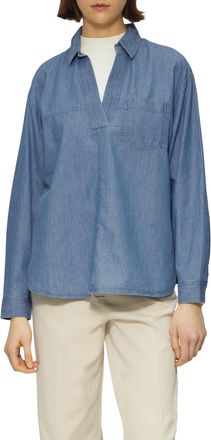 s.Oliver Lässige Jeansbluse im Relaxed Fit
