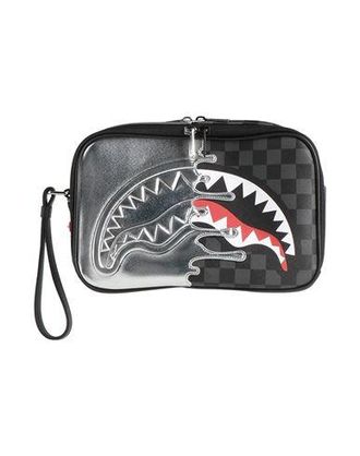 Sprayground SILVER SIDE DRIP BLACK CHECK BRICK TOILETRY