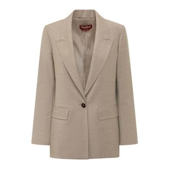 Max Mara Femme, Vestes, Beige, Taille: 42 FR Bolsena Blazer