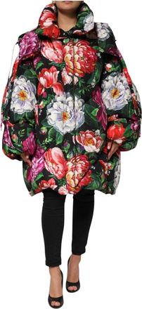 Dolce & Gabbana Femme, Manteaux, Multicolore, Taille: 54 FR Puffer Jacket