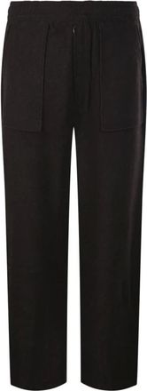 Maison Kitsun&eacute; Pantalon de jogging large en laine polaire - Homme - Pantalons - Brun - Taille: S