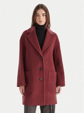 Max & Co. Wollmantel 2526016023200 Dunkelrot Regular Fit