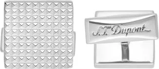 S.T. Dupont Boutons de manchette pointe de diamant carr&eacute;s