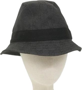 Gucci unisex, Pre-owned, Gris, Taille: ONE Size Chapeau en toile Pre-owned