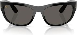Ray-Ban Rb2289 Mega Balorama Blacked Out Collection by A$ap Rocky Square Lunettes de soleil, Noir/gris foncé, 60 mm