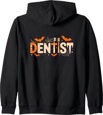 Shinkai Halloween Zahnarzt gruselige Kürbisfledermäuse Zähne Kapuzenjacke