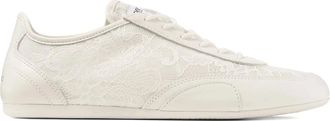 Jimmy Choo London Femme, Chaussures, Blanc, Taille: 39 EU Baskets basses Sunny en dentelle