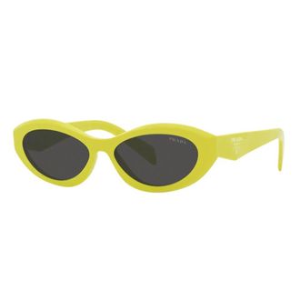 Prada Einzigartige Unregelm&auml;&szlig;ige Form Sonnenbrille - - Accessories - Damen - Gr&uuml;n - 55 MM
