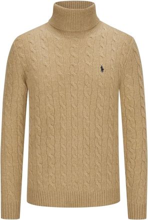 Ralph Lauren Rollkragenpullover mit Kaschmir und Poloreiter-Stickerei in