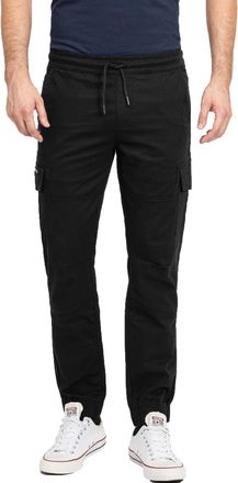 Rock Creek Herren Hose Stretch Cargo Basic Sommer Hose Regular Fit Lange Hose Stoff Hose Sommerhose M&auml;nnerhose H-384 Schwarz W38 L32