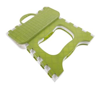 SOLUSTRE OHPHCALL Klappbarer Tragbarer Sitzhocker Mittelgro&szlig; Faltbarer Campingstuhl aus Robustem Kunststoff Kompakt und Leicht f&uuml;r Outdoor Angeln Garten Reise 