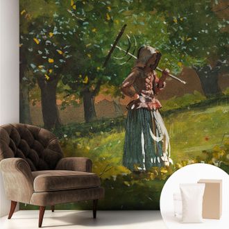 Tulup Carta Da Parati In Vlies Decorativa Per Pareti - Con Motivi Moderni - Con Colori Intensi - Per Ufficio Pomeriggio Autunnale 250x250 Cm