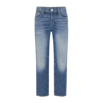 7 For All Mankind Calie Gerades Jeans - - Jeans - Damen - Blau - W26