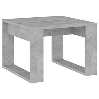 vidaXL Table dAppoint, Table Basse avec Rangement, Bout de Canapé, Meuble de Salle de Séjour Salon, Moderne, Gris Béton Bois dIngénierie