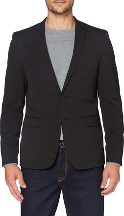 Casual Friday CFBernd Blazer Herren Sakko Anzugjacke Slim Fit, Größe:54, Farbe:Black (50003)