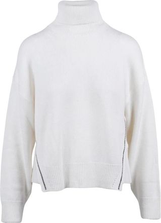 Alpha Studio Femme, Pulls, Blanc, Taille: 44 FR Dolcevita