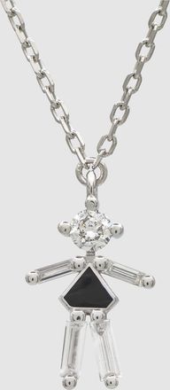 Little Ones Paris Collier Pendentif Fille Argent Jack Black 45cm