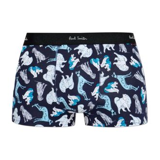 Paul Smith Homme, Sous-v&ecirc;tements, Bleu, Taille: 2XL Boxers en coton avec motif animal