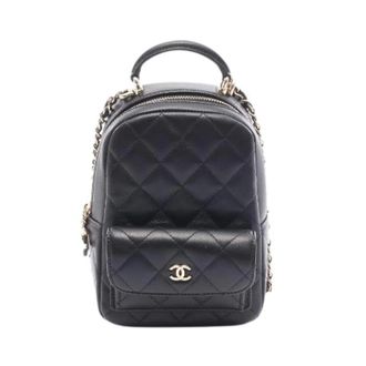 Chanel Sac &agrave; dos en cuir Matelass&eacute; Pre-owned - Femme - Pre-owned - Noir - Taille: ONE Size
