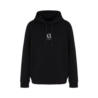 A|X Armani Exchange Cotton Hoodie - - Sweatshirts & Hoodies - Herren - Schwarzk - S