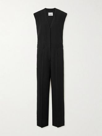Isabel Marant Jumpsuit Aus Crêpe Mit Falten - Schwarz