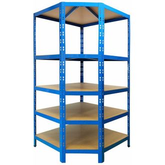 Mammut Eckregal Blau 180 x 90 x 42 x 60 cm
