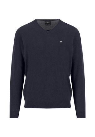 Fynch-Hatton Pullover aus Merino-Kaschmir mit V-Ausschnitt Navy / 3XL