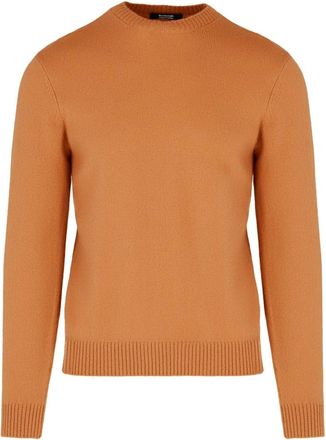 Bomboogie Homme, Pulls, Orange, Taille: M Pull ras du cou en laine m&eacute;rinos