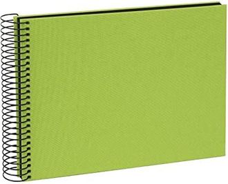 Goldbuch 20962 Spiralalbum Bella Vista, Foto Album 24x 17cm, Fotoalbum mit 40 schwarze Seiten, Erinnerungsalbum aus Leinen, Fotobuch für Bilder und Fotos zum E