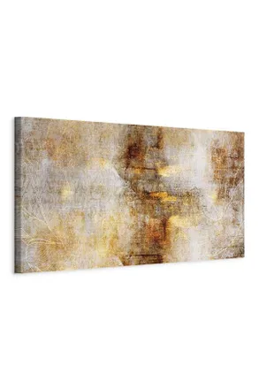 Artgeist Leinwandbild, Braun, Gold, Textil, Holzwerkstoff, rechteckig, 90x30x1.2 cm, Keilrahmen, Bilder und Zubeh&ouml;r, Wandbilder, Leinwandbilder
