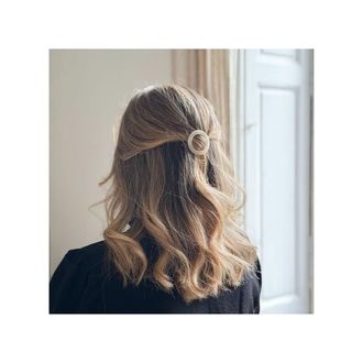 Bachca Barrette ronde Nacre