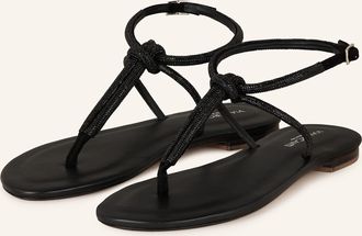 Via Mercanti Viamercanti Sandalen Erchie Mit Schmucksteinen schwarz