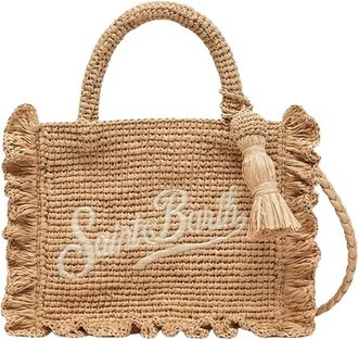MC2 Saint Barth Femme, Sacs, Beige, Taille: ONE Size Volant Raffia Bag
