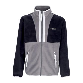Columbia Fleecejacke mit durchgehendem Rei&szlig;verschluss Schwarz/Grau/Wei&szlig; - - Sweatshirts & Hoodies - Herren - Mehrfarbig - XL
