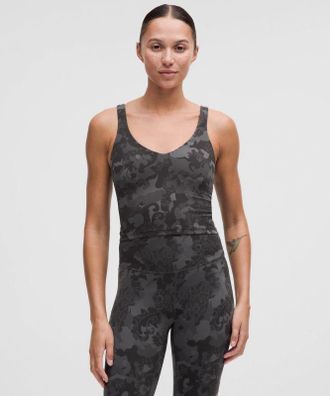 lululemon Align Tanktop f&uuml;r Frauen - Gr&ouml;&szlig;e 14 in Hidden Heritage Lace Black Multi