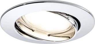 Paulmann 927.80 Premium EBL Set Coin satiniert rund schwenkbar LED 3x6,8W 2700K 230V 51mm Chrom 92780 LED Spot Einbaustrahler Einbauleuchte