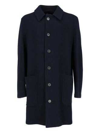 Romeo Gigli manteau &agrave; simple boutonnage (ann&eacute;es 1990) - Bleu