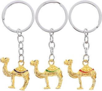 Luxshiny 3pi&egrave;ces Porte-cl&eacute;s Chameau D&eacute;coration Animaux Accessoires Pratiques pour Et Cl&eacute;s Charm Aesthetic pour Et Famille