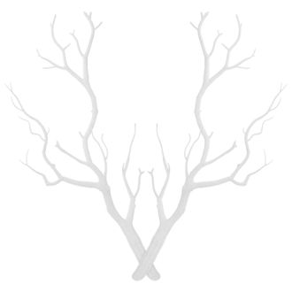 Valiclud 2 St&uuml;ck Wei&szlig;e K&uuml;nstliche Baumzweige Handgefertigt Nat&uuml;rliche Winterdeko F&uuml;r Vase F&uuml;llstoff Zuhause B&uuml;ro Party Dekoration