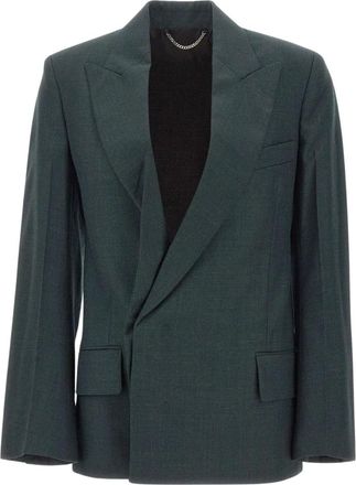 Victoria Beckham Femme, Vestes, Vert, Taille: 34 FR Olie Blazer