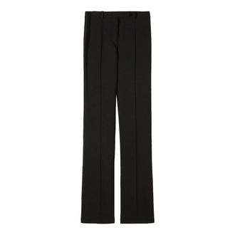 Patrizia Pepe Femme, Pantalons, Noir, Taille: 44 FR Pantalon Slim en Cr&ecirc;pe