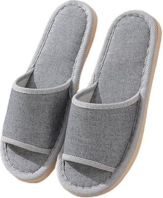 Generic Pantoufles pour femme - En peluche chaude - Antidérapantes - Pour lhiver - Douces - En mousse à mémoire de forme - Légères - Respirantes - Pour la mai