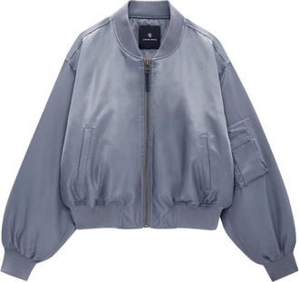 Anine Bing Femme, Vestes, Bleu, Taille: 38 FR Bomber Jacket