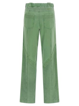 The Attico Womens Bicolor Cotton Casual Pants