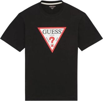 Guess Kurzarm T-Shirt - - Tops - Herren - Schwarzk - M
